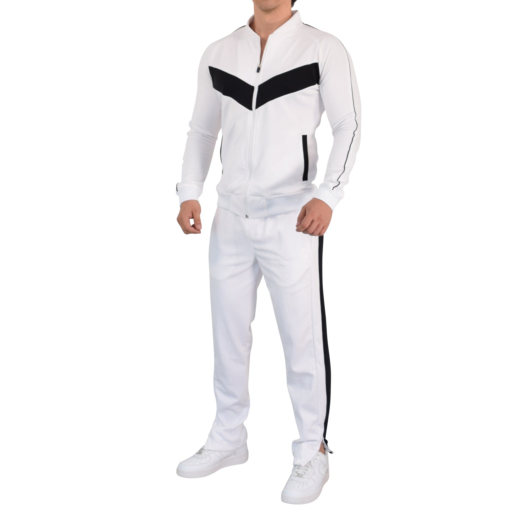 John Leopard - Montecarlo Tracksuit White & Black