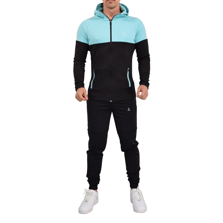 John Leopard - Sigma Tracksuit Teal Black Silver – JOHN LEOPARD