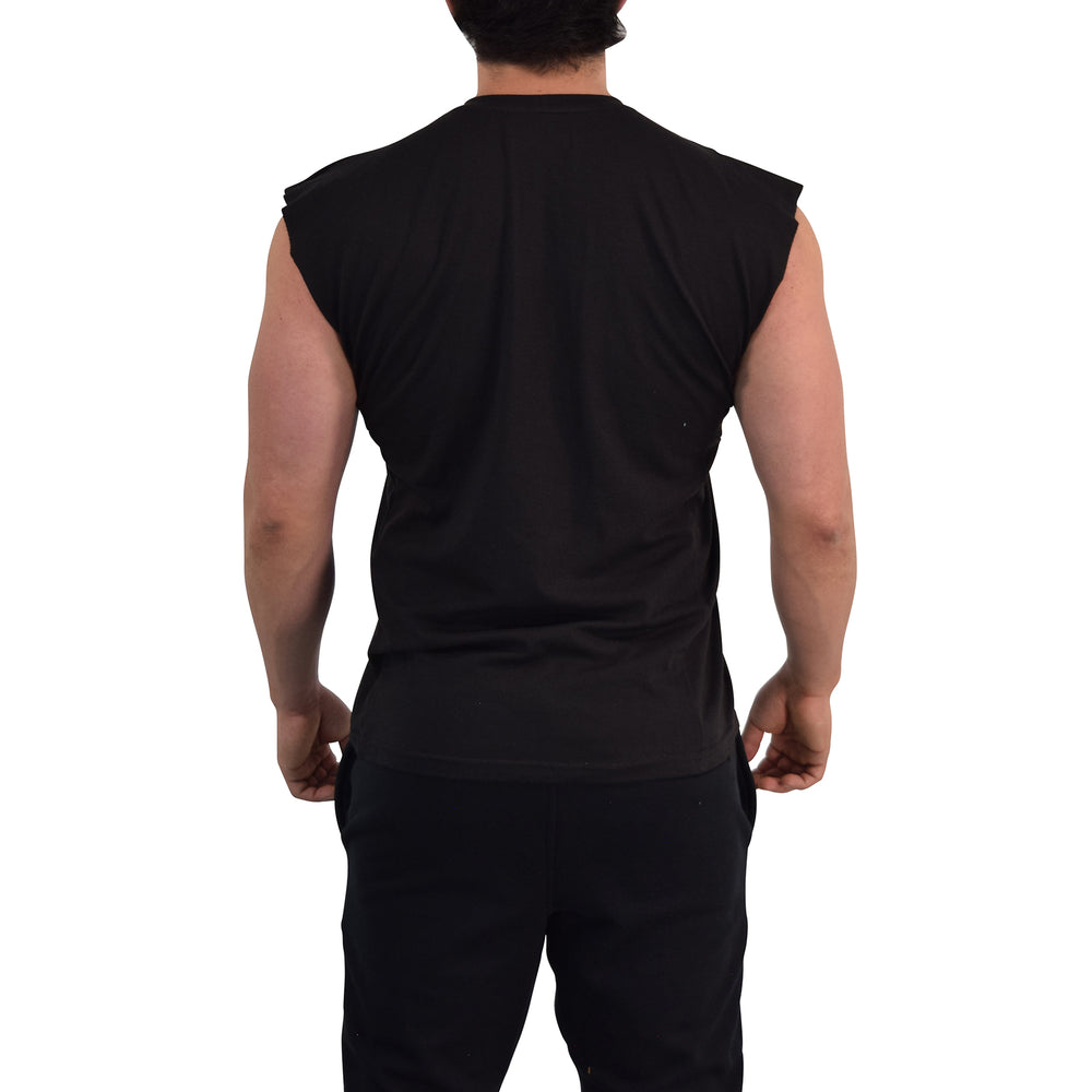 JOHN LEOPARD -Bodybuilder Tank Black