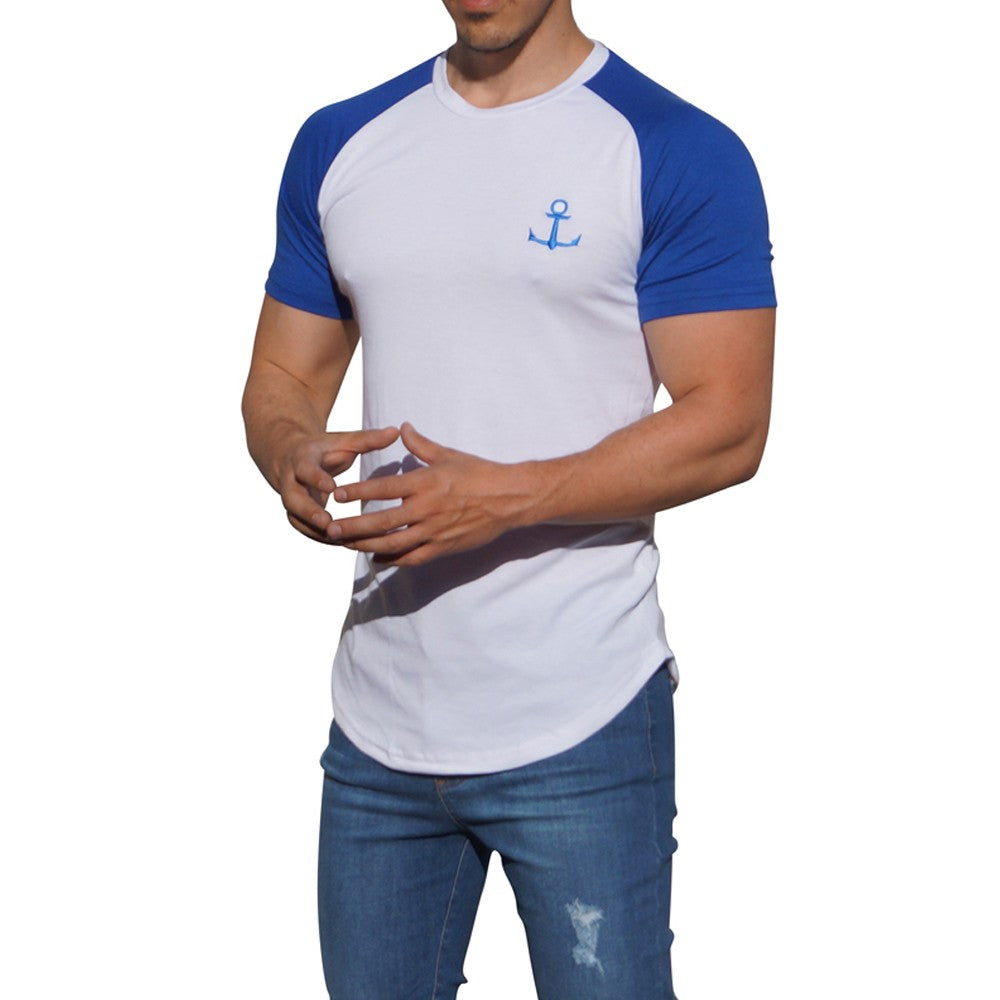 John Leopard - Playera Ranglan Blanca Manga Corta Rey